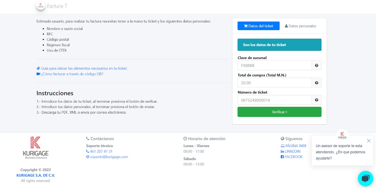Facturacion | KURIGAGE